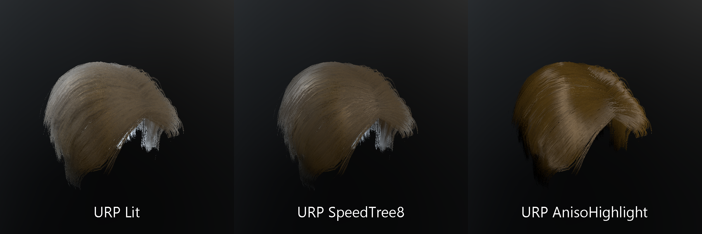 Anisotropic Highlight Hair Shader In Unity - Cathy Shih's Portfolio